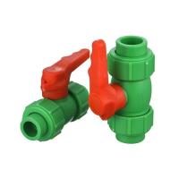 China PPR Brass Double Union Ball Valve PN25 Leakage Proof for sale