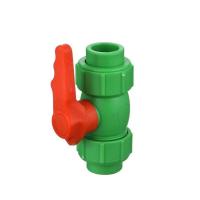 China PPR Brass Double Union Ball Valve PN25 Leakage Proof for sale
