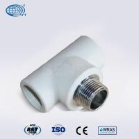 China Chemical Resist Grey White PPR Male Threaded Tee For Sewage Treatment for sale