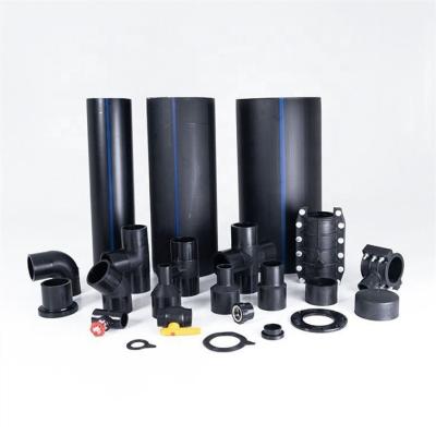 China DN250 20mm Black Poly Pipe HDPE Pipe PE100 PN10 Air Tightness Wear Resistance for sale