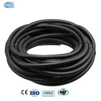 China PE Nylon Colored HDPE Corrugated Pipe Single Wall IP65 Waterproof for sale