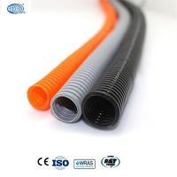 China Construction HDPE Corrugated Pipe Flexible Cable Conduit Pipe 1.7mm To 4.5mm Thickness for sale
