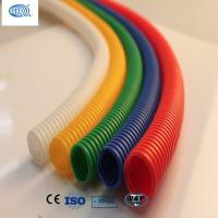 China Red White Plastic Single Wall HDPE Corrugated Pipe 100m/ Coil for sale