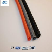 China Red White Plastic Single Wall HDPE Corrugated Pipe 100m/ Coil for sale