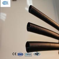 China Red White Plastic Single Wall HDPE Corrugated Pipe 100m/ Coil for sale