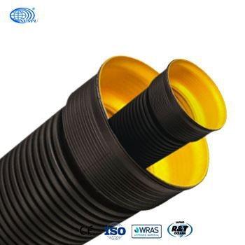 China Ring Stiffness HDPE DWC SN8 Pipe For Drainage System for sale