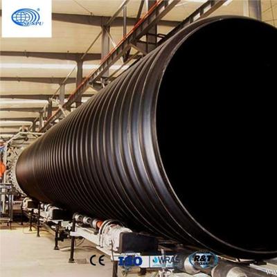 China Ring Stiffness HDPE PIPE SN8 DWC PIPE Twin Wall Lightweight for sale