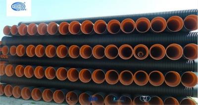 China Dual Wall Spiral HDPE Corrugated Pipes Spiral DWC HDPE Pipe Impact Resistance for sale