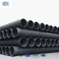 China Dual Wall Spiral HDPE Corrugated Pipes Spiral DWC HDPE Pipe Impact Resistance for sale