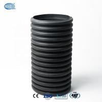 China SN6 SN8 Large Diameter Corrugated Drainage Pipe Double Wall for sale