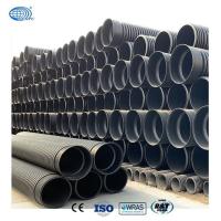 China SN6 SN8 Large Diameter Corrugated Drainage Pipe Double Wall for sale