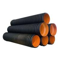 China OEM 12 Inch Double Wall Culvert Pipe HDPE Pipe Rustproof Chemical Resistant for sale