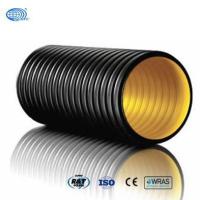 China High Density HDPE Twin Wall Drainage Pipe DN200 To 1800mm for sale
