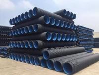 China High Density HDPE Twin Wall Drainage Pipe DN200 To 1800mm for sale