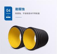 China ISO HDPE Corrugated Sewage Pipes Double Wall For Construction for sale