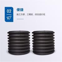 China Durable Flexible Corrugated Drain Pipe 6 Inch For Municipal Engineering for sale