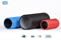 China SN6 1800mm PE Double Walled Drain Pipe Flame Retardant High Strength for sale