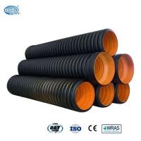 China SN6 1800mm PE Double Walled Drain Pipe Flame Retardant High Strength for sale