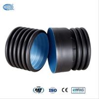 China SN6 1800mm PE Double Walled Drain Pipe Flame Retardant High Strength for sale