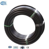 China Multifunction 63mm Dia HDPE Pipe High Strength PE100 Poly Pipe Yellow Stripe for sale