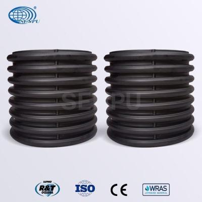 China Double Wall Corrugated High Density Polyethylene Pipe For Ventilation for sale