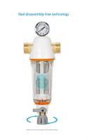 China SS316L Household Water Purifier Washable Flushable Sediment Water Filter 40 Microns for sale