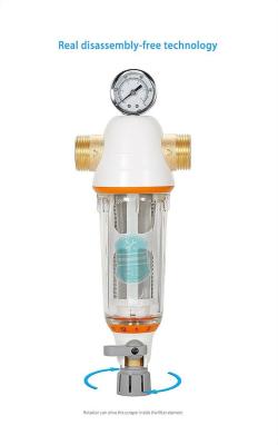 China SS316L Household Water Purifier Washable Flushable Sediment Water Filter 40 Microns for sale