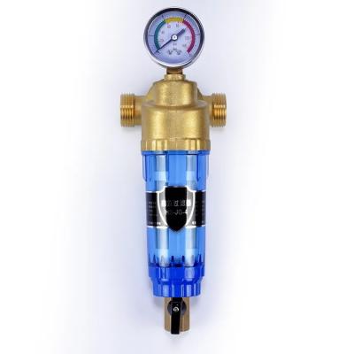 China Brass Household Backwash Tap Water Filter Stainless Steel Mesh Water Prefilter for sale
