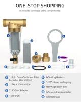 China Cleanable Purifier Pipe Sediment Faucet Tap Water Pre Filter Central Purifier System for sale
