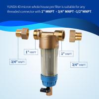 China Whole House Water Prefilter for Water Filtration System and Terminal Wading Equipment for sale