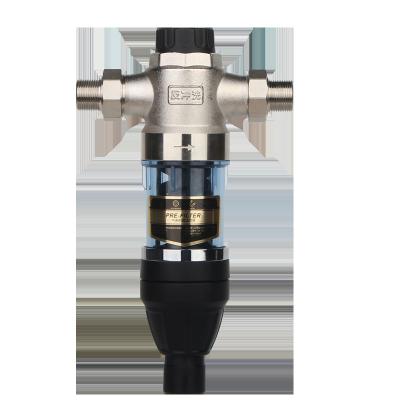 China Whole House Water Purification System Brass Sediment Pre Filter With Self Cleaning for sale