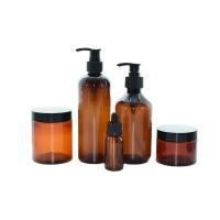 China 500ml  Amber 250ml Empty Cosmetic Plastic Luxury Cream Lotion Shampoo Bottle for sale