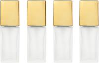 China Gold Liden 1 oz/30ml Leak-Proof Portable Design Frosted Glass Cosmetic Bottles for sale
