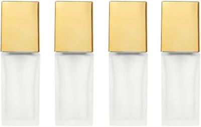 China Gold Liden 1 oz/30ml Leak-Proof Portable Design Frosted Glass Cosmetic Bottles for sale