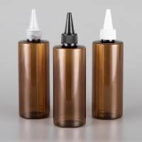 China 6ml Plastic Amber Squeeze Cosmetic Bottle with Twist Top Cap Refillable Bottles for sale