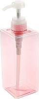China 650ml Empty Pink Shampoo Shower Gel Bottle Plastic Pet Cosmetic Bottle Container for sale
