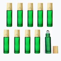 China Empty Essential Oil Roll-on Bottles  with Stainless Steel Balls Frosted Glass for sale