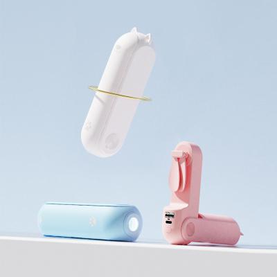 China Custom Electric USB Mini Rechargeable Lithium Battery Power Bank Portable Children Lash Handheld Fan With Logo for sale