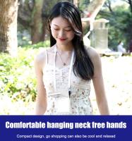 China USB Rechargeable Personal Desk Phone Holder Portable Mini Fan Small Battery Operated Fan 5 in 1 As Power Bank Handheld Neck Fan for sale