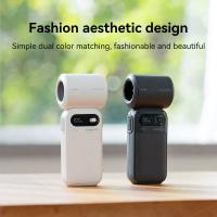China High-Speed Digital Display Mini Handheld Air Cooler Fan Portable & Wearable 3600mAh Smart Rechargeable for Home Use for sale