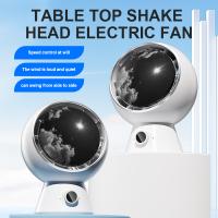 China 4000mah USB Rechargeable Small Personal Quiet Table Stepless Speed Desktop Fan for Home Office Bedroom Outdoor Travel Camping for sale