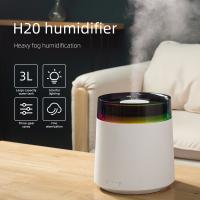 China Customized 3L Water Tank 360 Nozzle Cool Mist Top Fill Quiet Rapid Ultrasonic Humidifier for Bedroom Baby Nursery and Plant for sale