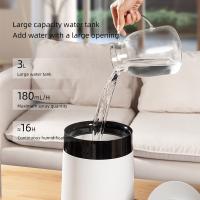China Customized 3L Water Tank 360 Nozzle Cool Mist Top Fill Quiet Rapid Ultrasonic Humidifier for Bedroom Baby Nursery and Plant for sale