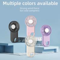China Portable Hand Fan 1200mAh Outdoor Rechargeable Mini Air Conditioner Cooling Electric Refrigeration Fan With Ice Air Cooler for sale