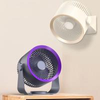 China Strong Wind Desktop Fan 3 Speeds USB/Rechargeable Battery Operated Portable Quiet Mini Fan for Household Outdoor Use Color Box for sale