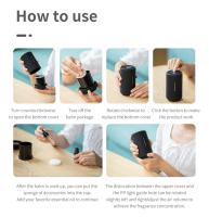 China Portable Fragrance Air Scent Aroma Machine Electric Rechargeable Waterless Car Diffuser for sale