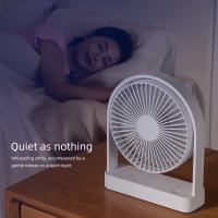 China FUSMLI Factory Price Mini Rechargeable Portable Table  Fan 2000mah Summer Camping Trending Products Desk Fan for sale