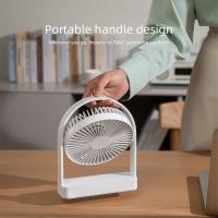 China FUSMLI Factory Price Mini Rechargeable Portable Table  Fan 2000mah Summer Camping Trending Products Desk Fan for sale