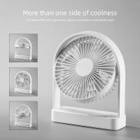 China FUSMLI Factory Price Mini Rechargeable Portable Table  Fan 2000mah Summer Camping Trending Products Desk Fan for sale