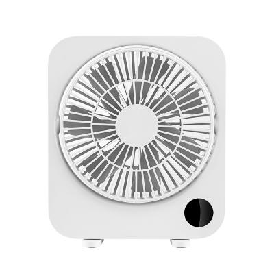China FUSMLI 2025 New Popular Rechargeable Portable Table Fan 2000mah Summer Camping Trending Products Desktop Fan with Display for sale